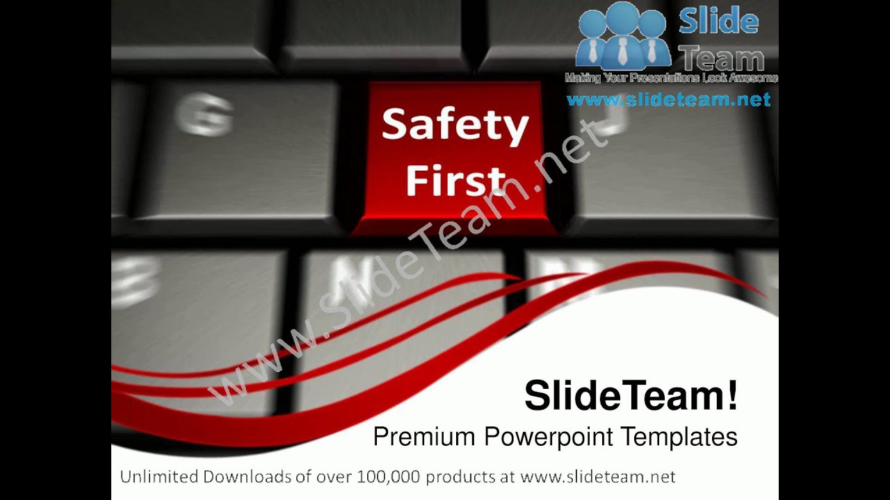Safety First Concept Business Security PowerPoint Templates ppt Themes 1112 Slides Backgrounds