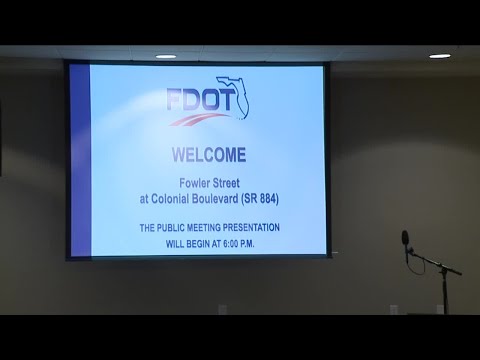 FDOT discusses plans for improving intersection of Colonial and Fowler in Fort Myers
