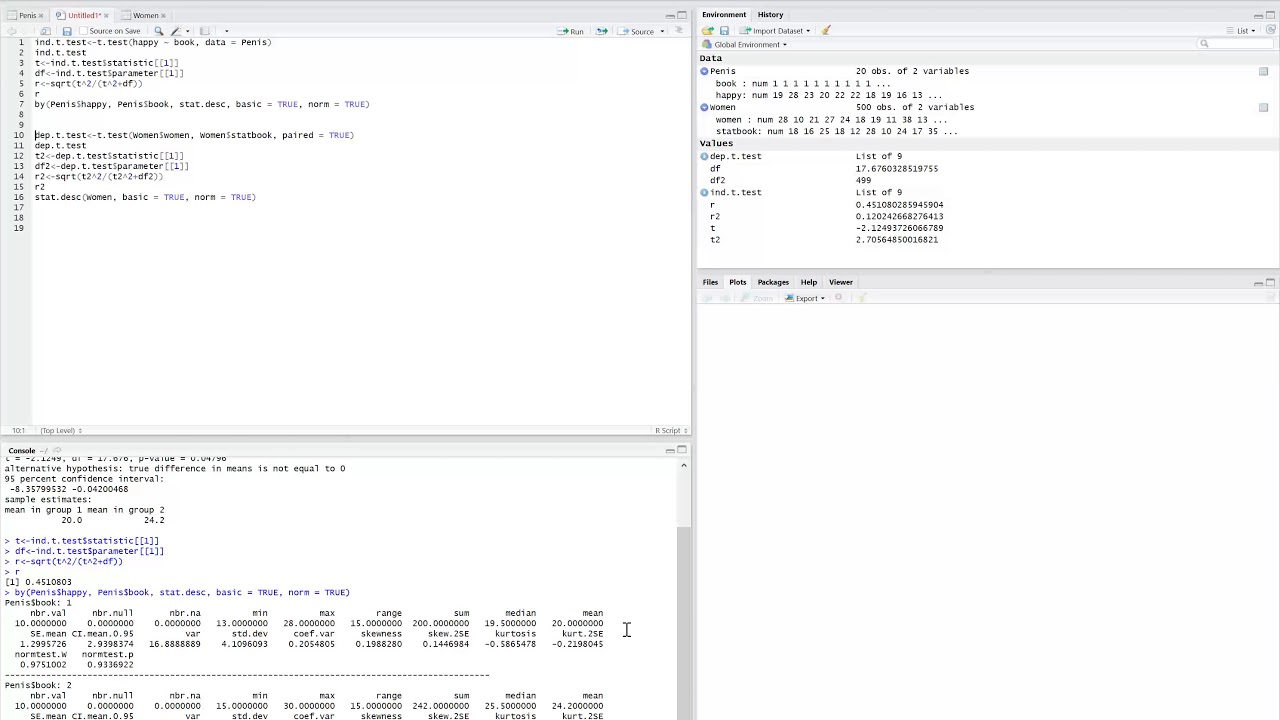 Chapter 9 R Studio Assignment