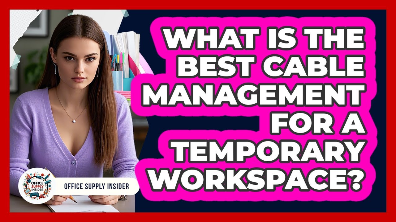 What Is The Best Cable Management For A Temporary Workspace? - Office Supply Insider