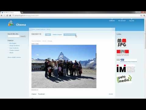 Cheese platform - Demo: embedding metadata in JPEG image