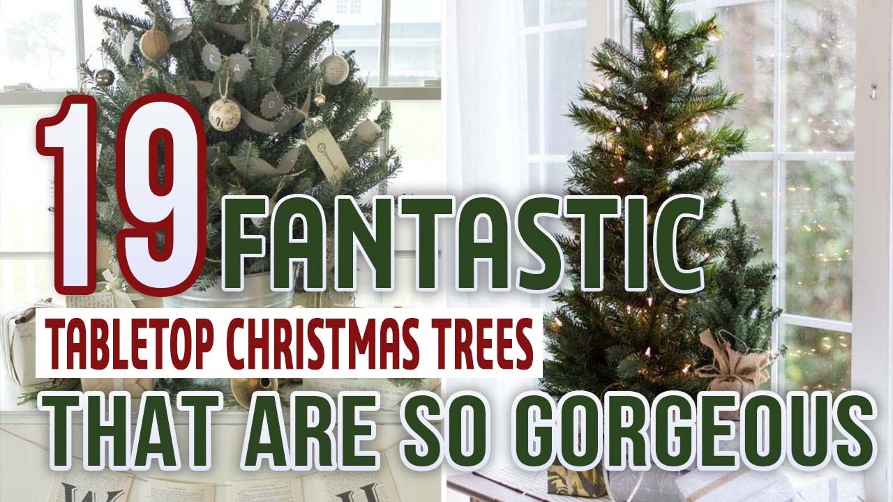 19 Fantastic Tabletop Christmas Trees That Are So Gorgeous