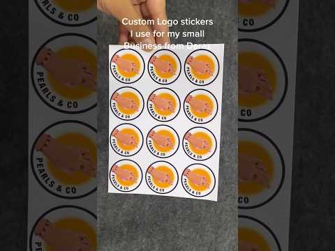Custom logo stickers from Daraz #daraz #darazfinds #smallbusiness #smallbusinessfinds #sticker