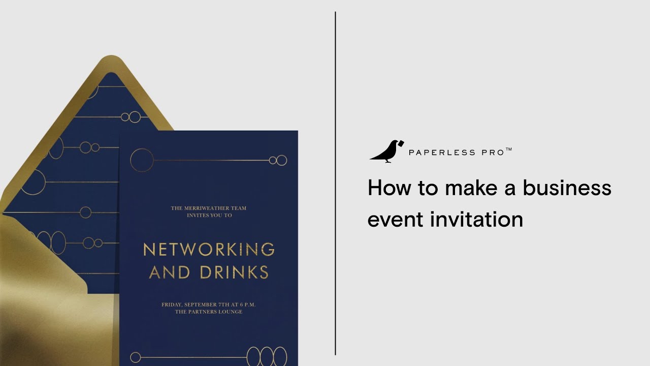 How to make a business event invitation with Paperless Post