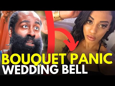 James Harden's SHOCKED Reaction to Girlfriend Jessyka Janshel Catching Bouquet! ⭐🧡😂