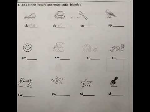 Initial blends puzzles