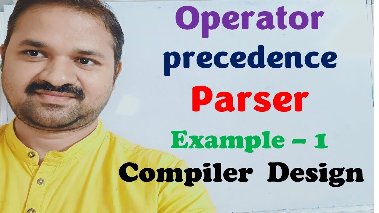 Operator Precedence Parser in Compiler Design || Example 1
