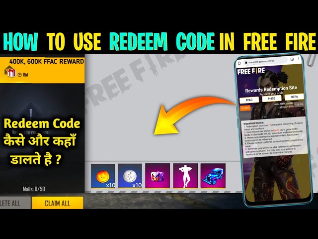 Free Fire Rewards Redemption Guide: How to use redeem codes to get free ...