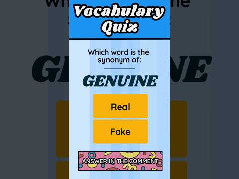 Synonyms Showdown: Quick English Quiz! π§