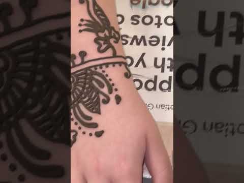 henna temporary tattoo in our store