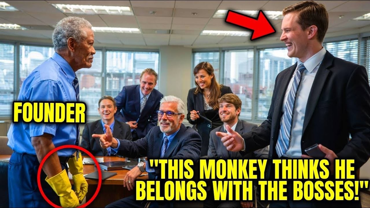 Janitor Walks Into Boardroom, Gets Mocked—Then Stuns Everyone with His True Identity