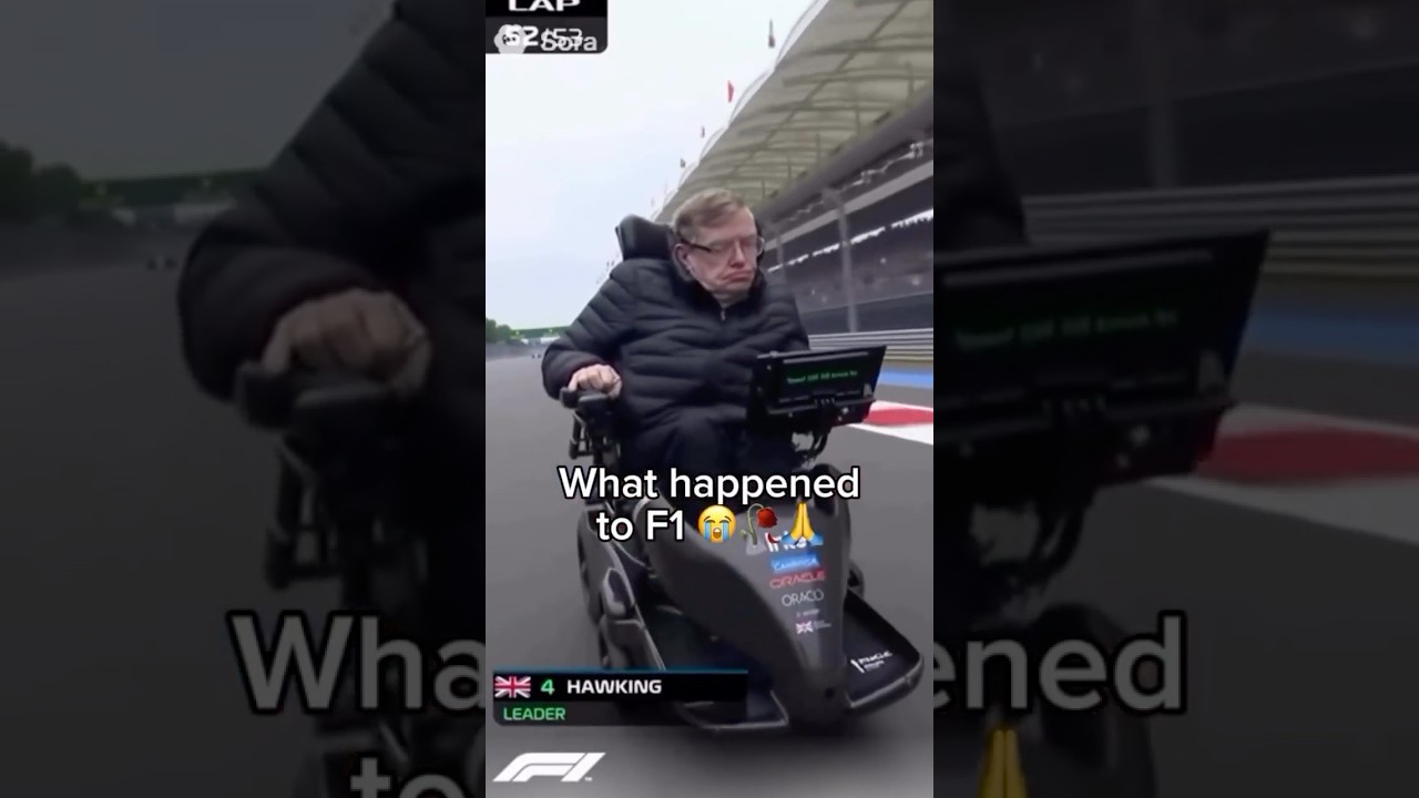 Stephen Hawking Racing F1 with Sora AI - Mind-Blowing AI F1 Visuals 2025