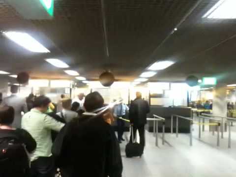 Customs at Amsterdam Airport