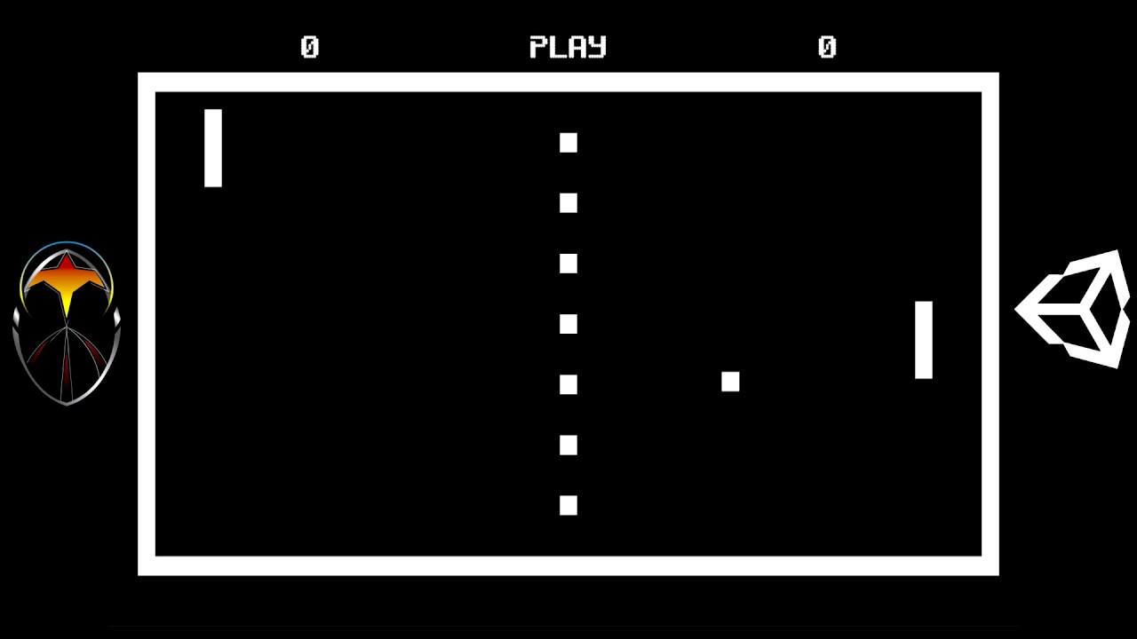 Clon del Pong en Unity  disponible en Github