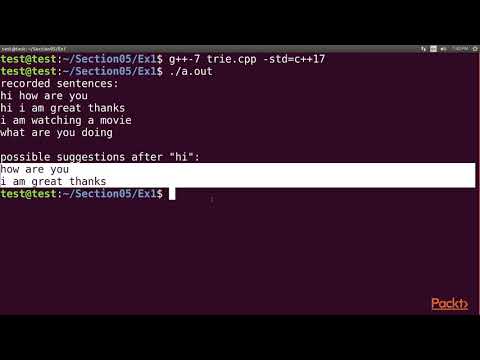 Learn C 17 STL Solutions Implementation Using Trie | packtpub com - Mind Luster