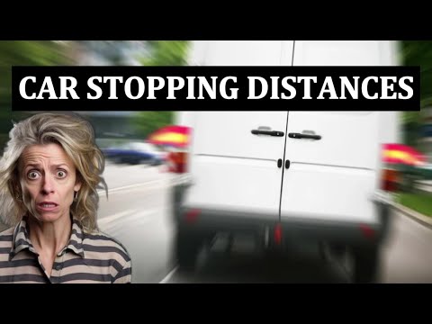 Car stopping distances.