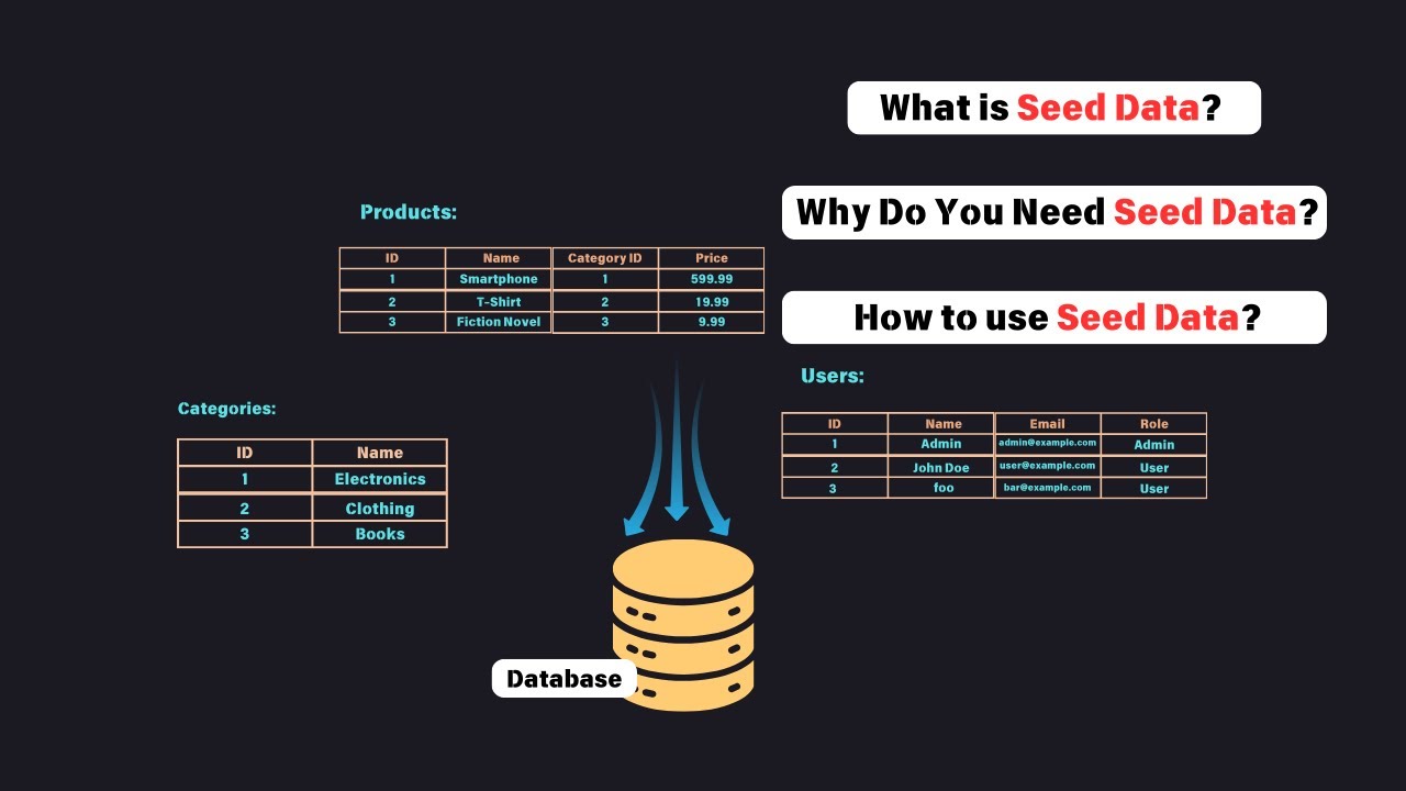 What is Seed Data? Learn How to Use Seed Data in Projects | Example Project Explained