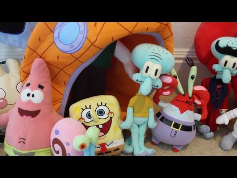 MY ENTIRE SPONGEBOB AND NICKTOON PLUSH COLLECTION