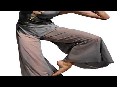 MiDee 2 Piece Modern Lyrical Dance Costume Camisole Leotard and Wide Leg Pants Dance