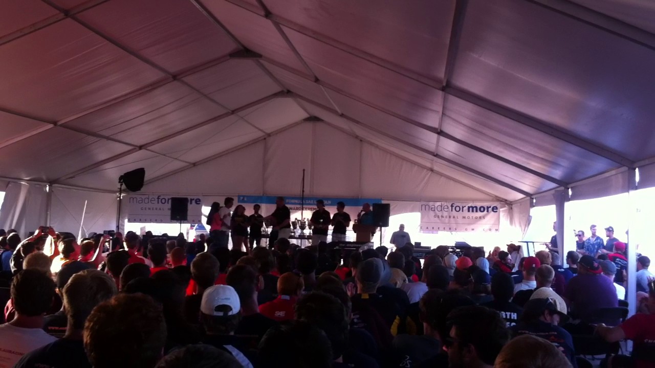 ITCH FSAE 41 2016. Award ceremony. Tercer lugar costo de prototipo.
