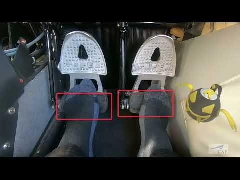 Proper Foot Position - Rudder & Brakes