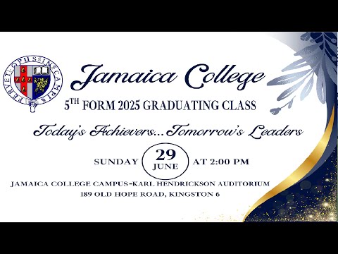 Jamaica College Graduation Ceremony 2025