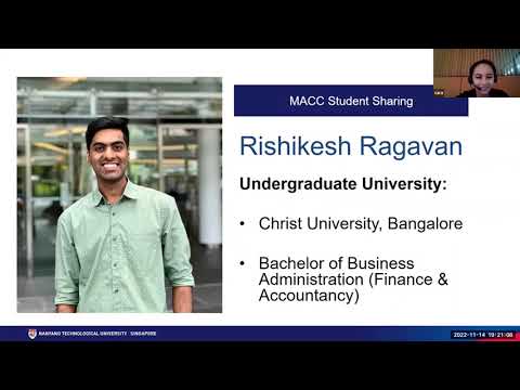 NBS MSc Accountancy Programme and Student Sharing Webinar