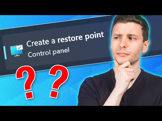 How to create system restore point and recover your Windows PC