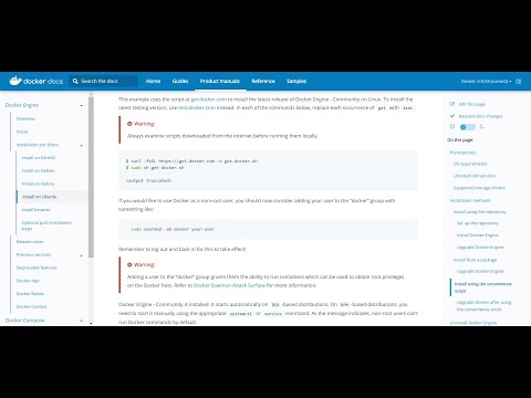 Docker and docker-compose installation on AWS EC2 Ubuntu Instance