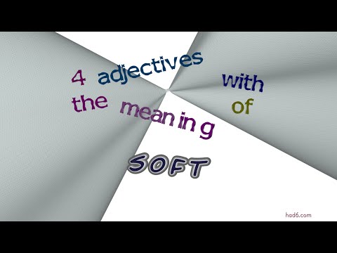 soft - 8 adjectives synonym to soft (sentence examples)