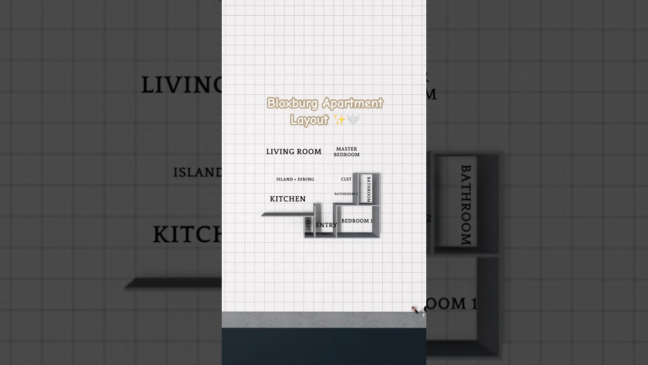 Bloxburg NYC Apartment Layout #apartment #bloxburgroleplay #robloxbloxburg
