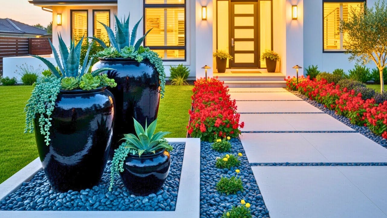 Small Front Yard Landscaping Ideas: Latest Front Lawn / Garden Landscaping Design for Small Yards