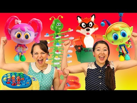 NeoNates & Alushhhes Play Catch the Fox, Let's Go Fishin', and Giggle Wiggle Games!