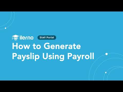 How to Generate Pay slip using Payroll in Staff Portal