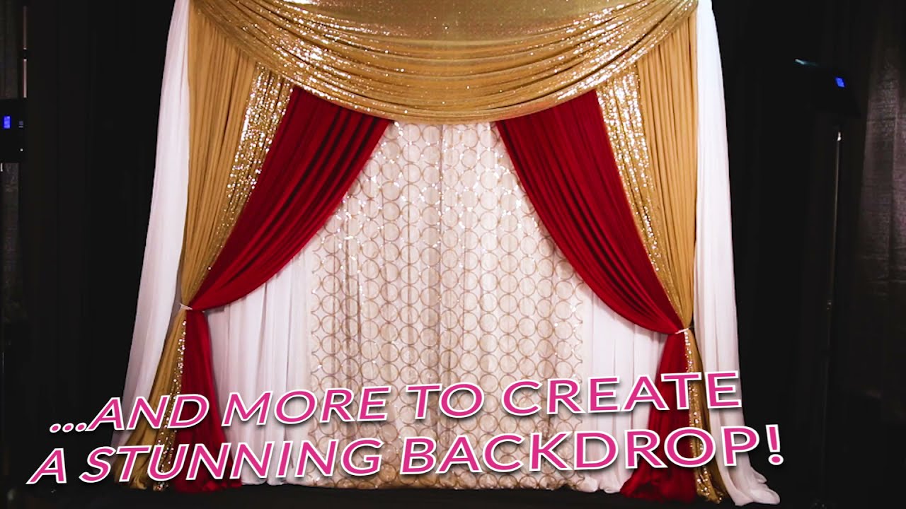 How to SEtup An Easy Double Layer Backdrop Tutorial Step by Step
