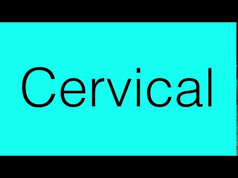 How To Pronounce Cervical In English