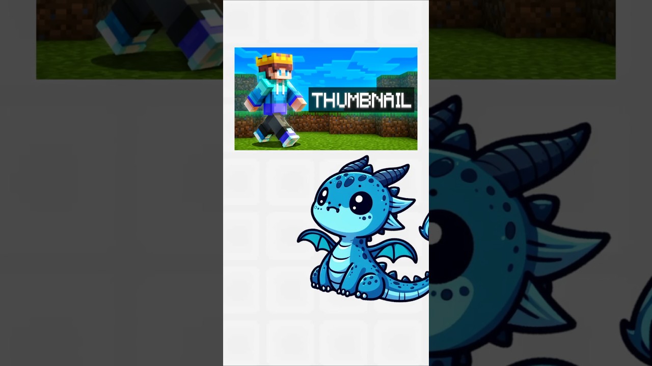 Minecraft Thumbnail Tutorial! 🔥💀 #shorts