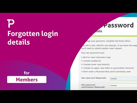 My Pension Online - Forgotten your login details?