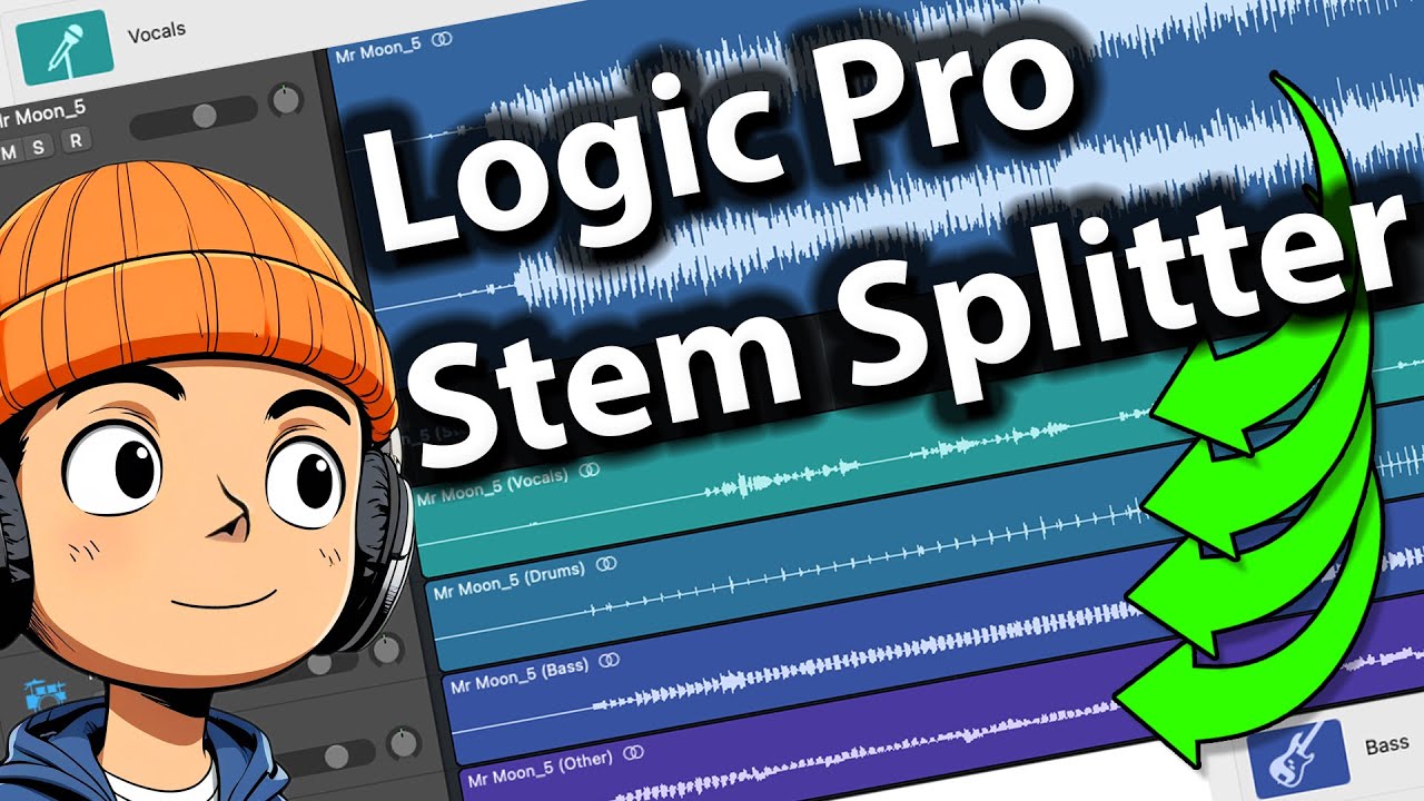 Stem Splitter - Amazing new feature in Logic Pro 11 - Demo and overview