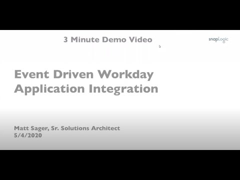 Event-Driven Workday Application Integration