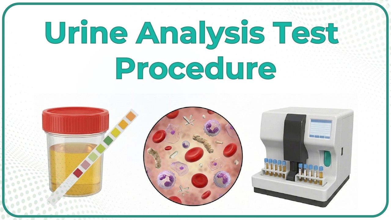 Urine analysis test procedure : Biochemistry Practicals