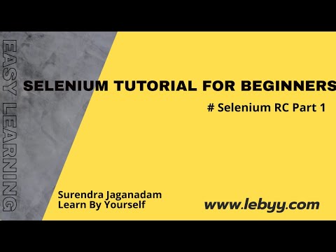 Selenium RC Tutorial for Beginner | Selenium RC Tutorial | Selenium Tutorial- Day 1