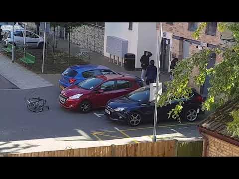 Knife fight in East London