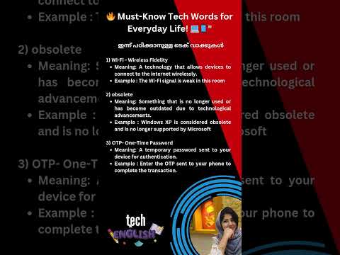 Must-Know Tech Words for Everyday Life!