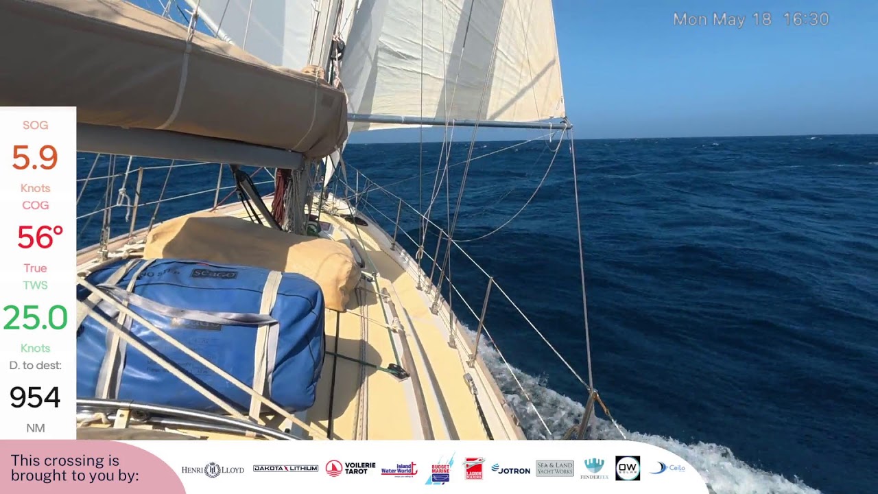 24/7 LIVE - Mara Solo Sailing Across the Atlantic Ocean