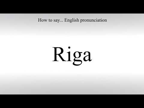 How To Pronounce Riga - How To Say: American pronunciation
