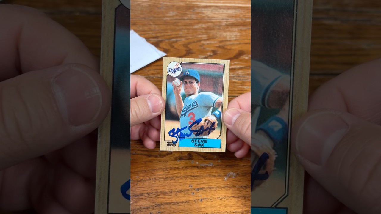 #ttm #autographs Steve Sax #junkwax #baseball #mlb #dodgers #baseballcards