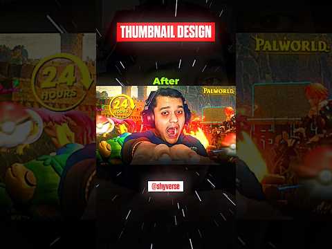 Wait for End!π Thumbnail Design! #short #thumbnaildesign #palworld #gaming