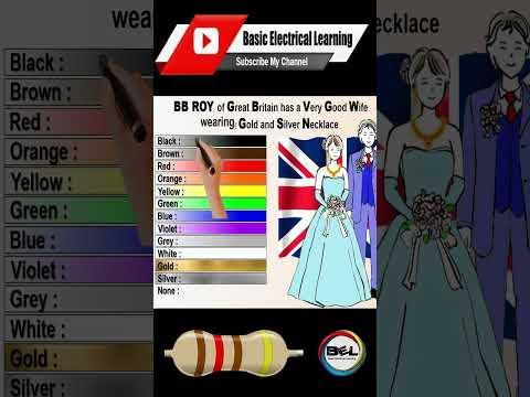 Resistor color codes remember Trick | resistor color codes | #resistorcolorcodes #resistors