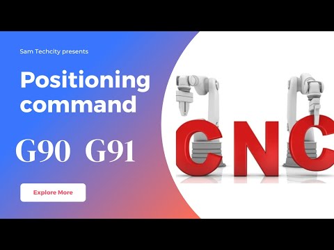 L-4 Positioning command ! G90, G91 ! G code (Absolute and increment command)